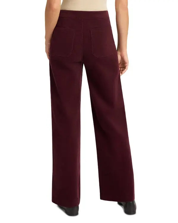 MATTY M Pippa Cotton Blend Corduroy Straight Pants - Fig