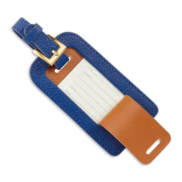 GRAPHIC IMAGE Traditional Leather Luggage Tag