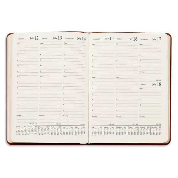 GRAPHIC IMAGE 2027 Leather Desk Diary