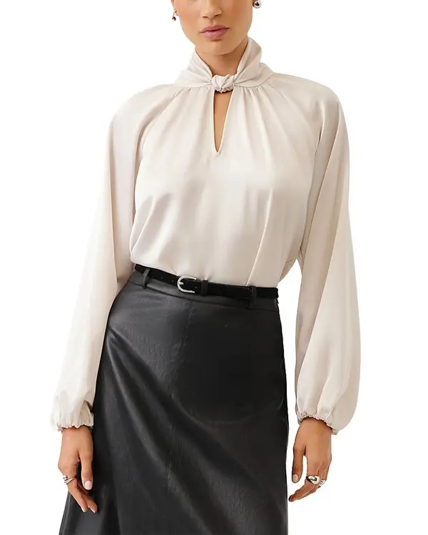 Fifteen Twenty Alana Keyhole Top - Bone