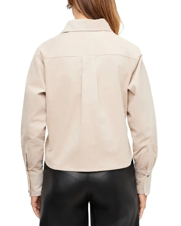Fifteen Twenty Casi Corduroy Cropped Button Down Shirt
