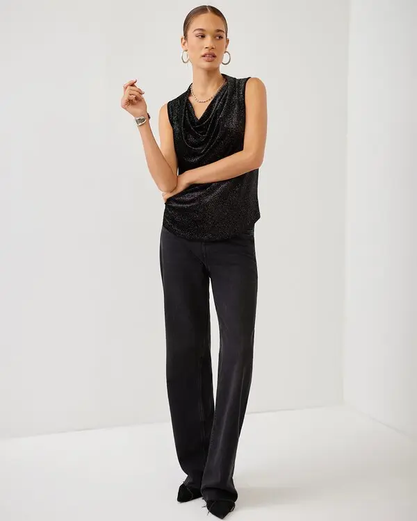 Fifteen Twenty Elisa Drape Neck Top
