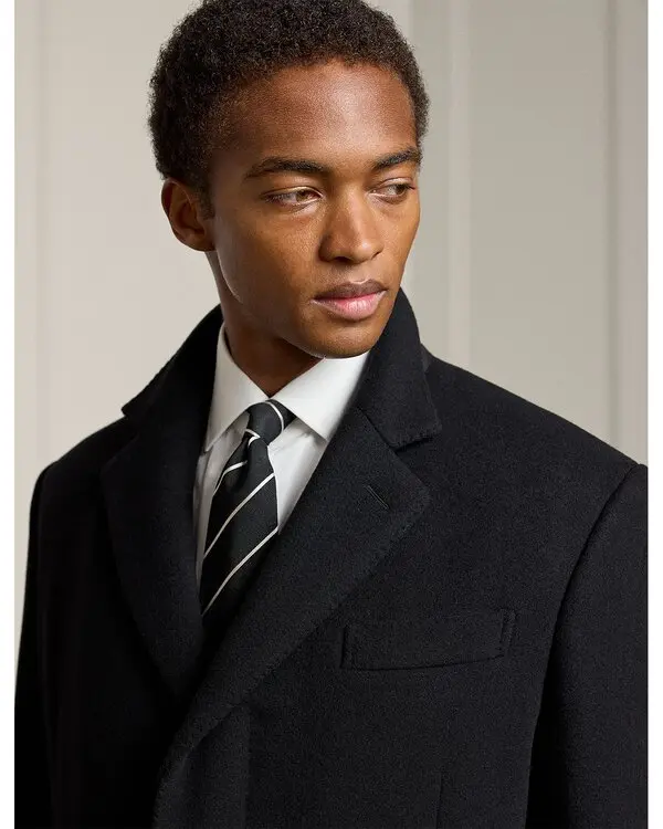 Ralph Lauren Purple Label Hand Tailored Wool Blend Topcoat