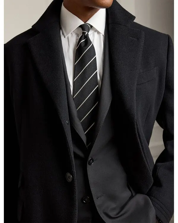 Ralph Lauren Purple Label Hand Tailored Wool Blend Topcoat