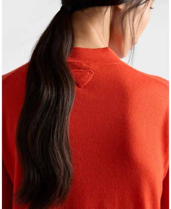 Prada Cashmere Crew-neck Sweater - Red