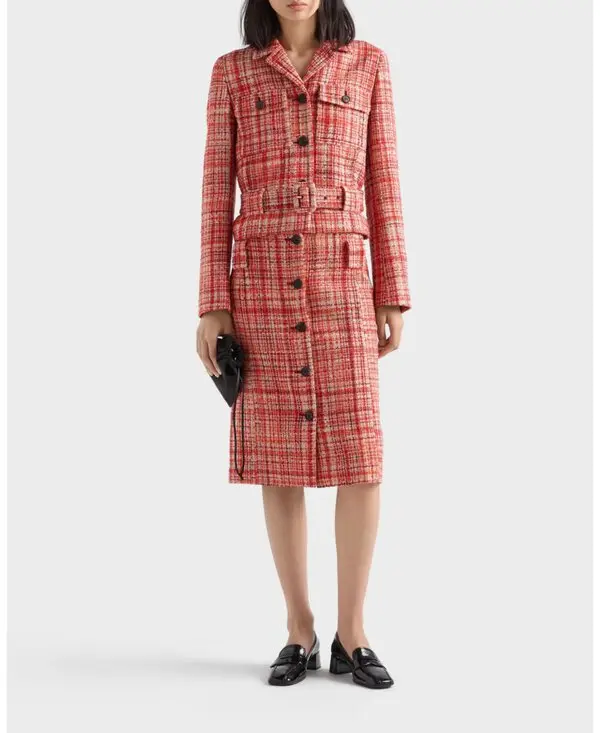 Prada Single-breasted Tweed Jacket