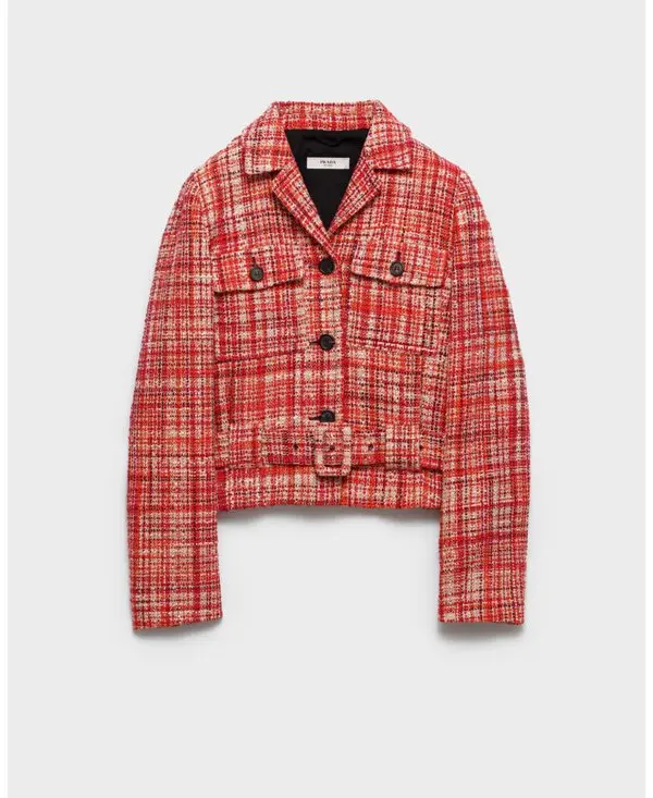 Prada Single-breasted Tweed Jacket