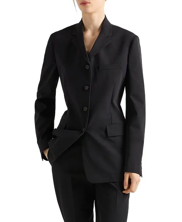 Prada Single-breasted Techno Stretch Jacket