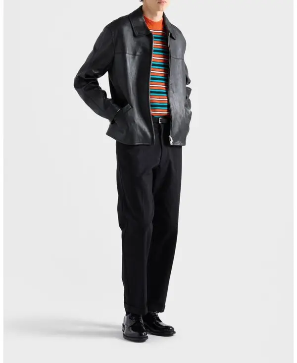Prada Nappa Leather Blouson Jacket