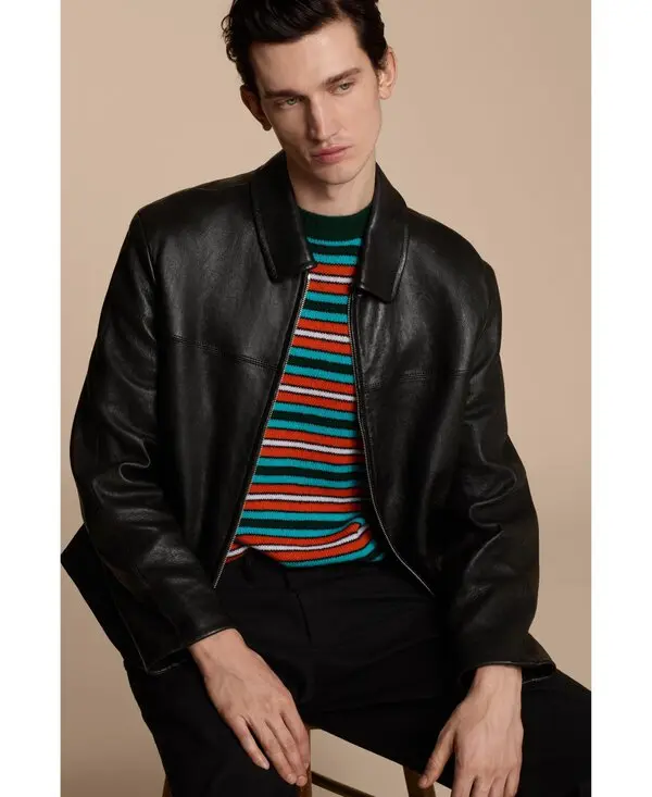 Prada Nappa Leather Blouson Jacket