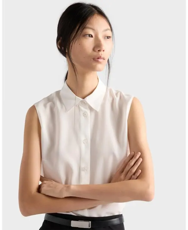 Prada Crepe De Chine Shirt