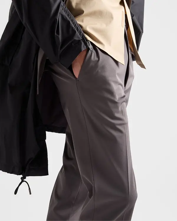 Prada Stretch Technical Fabric Pants