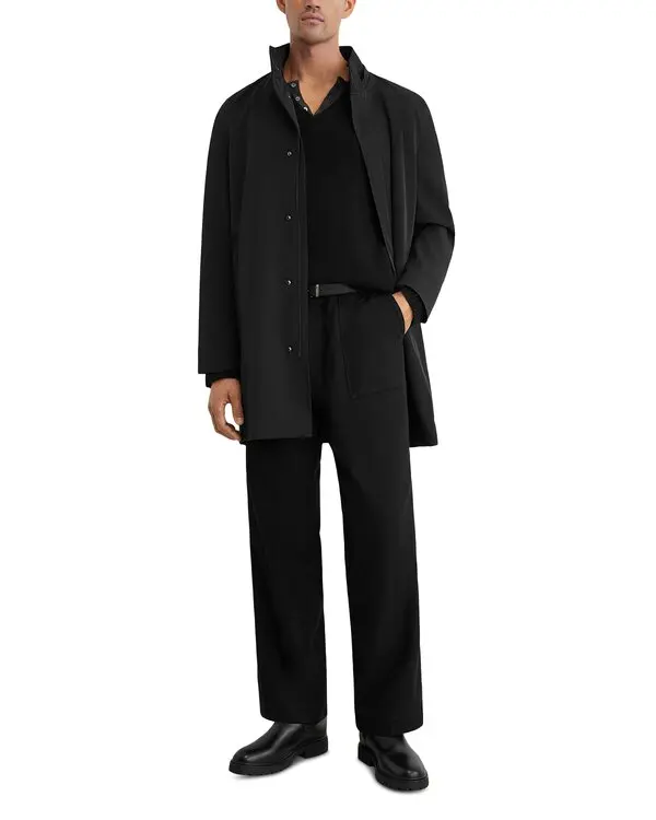 REISS Hilson Overcoat & Removable Quilted Gilet