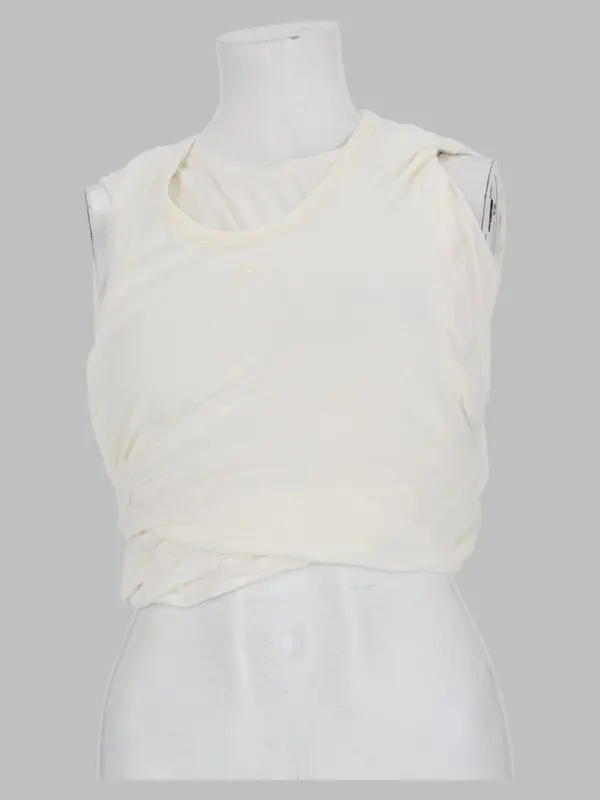 DIESEL® Two-piece Mini Denim Top With Stretch Inner - White