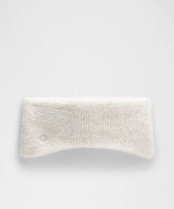 Lululemon Fluffy Knit Ear Warmer - Light Ivory