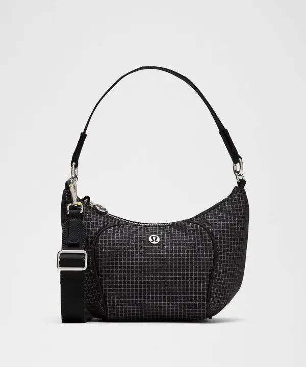 Lululemon City Essentials Small Shoulder Bag 3l Evolve - Black/silver