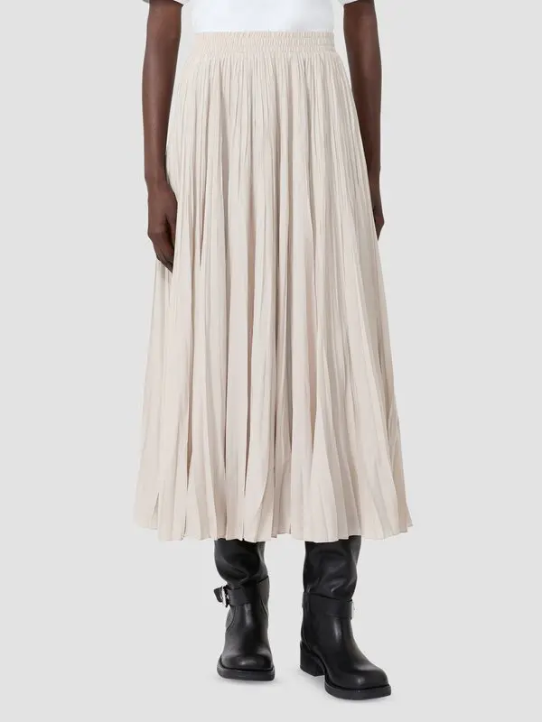 Max Mara Plissé Pleated Skirt