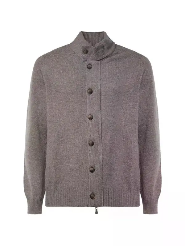 GALIANO Button-up Knitted Jacket