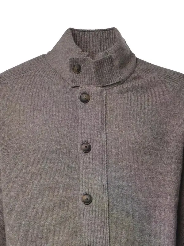 GALIANO Button-up Knitted Jacket