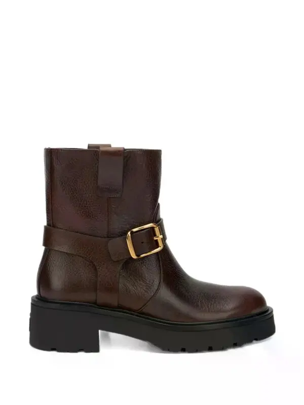 STUART WEITZMAN Ren Moto Buckle-detail Biker Boots