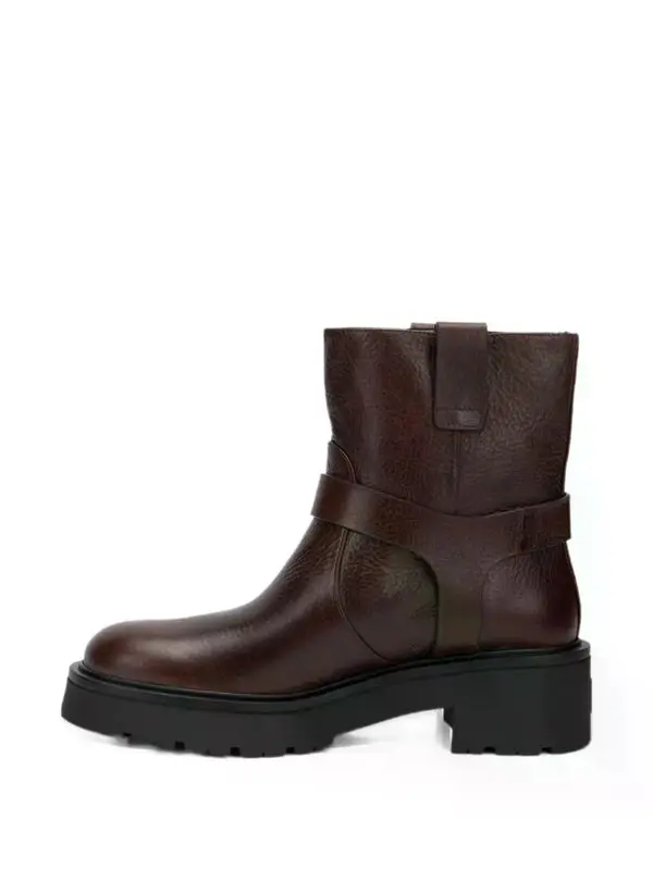 STUART WEITZMAN Ren Moto Buckle-detail Biker Boots