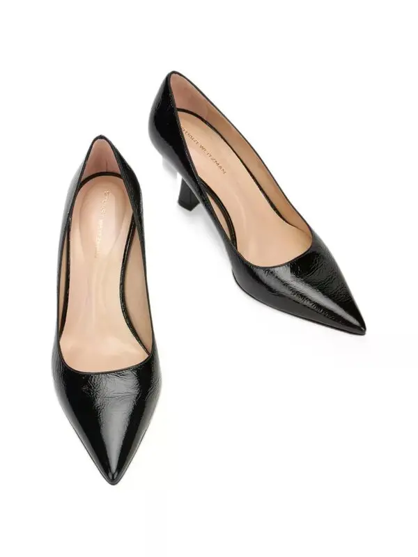 STUART WEITZMAN Super Sculpt Leather Pumps