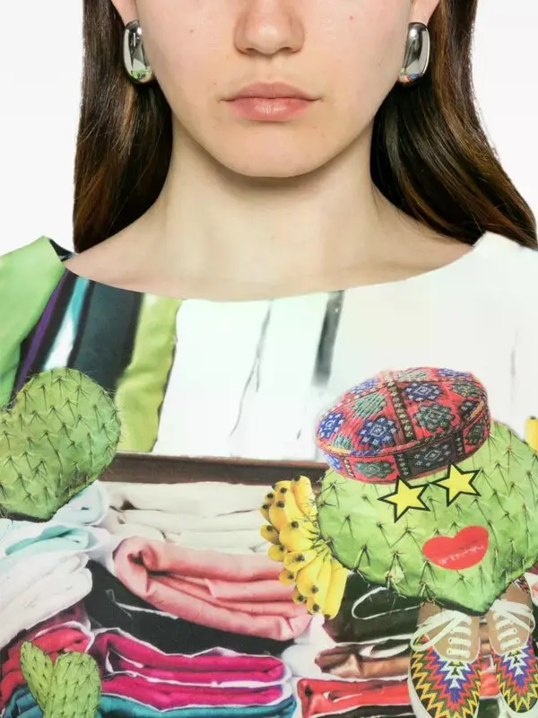 The Artistylist Graphic-print Cap-sleeve T-shirt