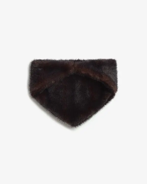 Apparis Cat Shaved Mink Bandana Scarf