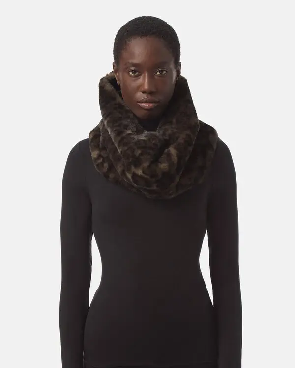 Apparis Liv Leopard Snood Scarf - Dark Leopard