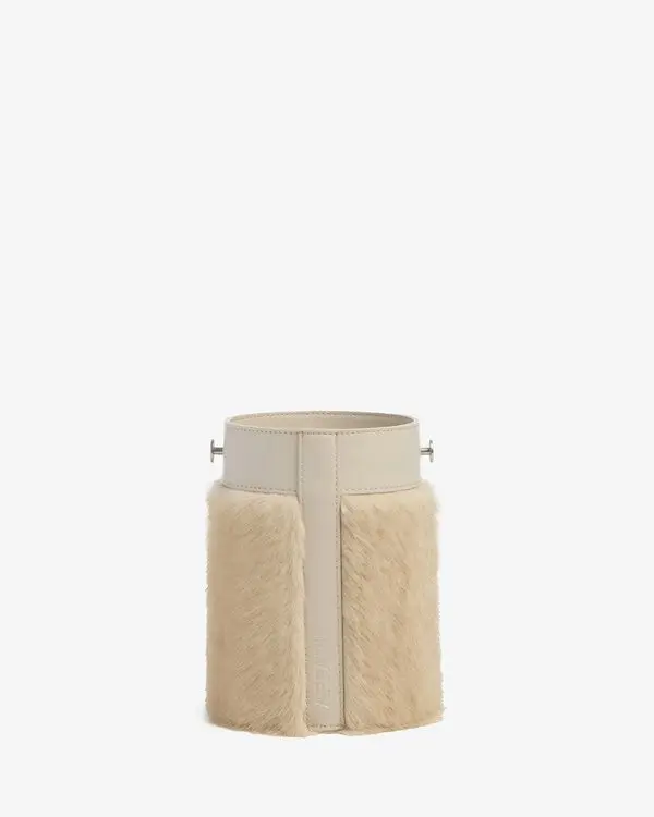 Apparis Claire Shaved Mink Wine Bag