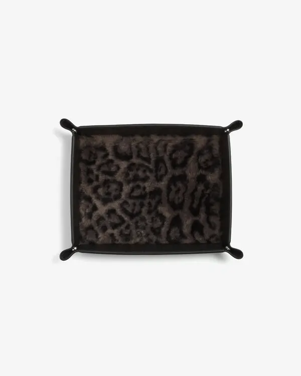 Apparis Mimi Leopard Rectangular Catchall - Noir/dark Leopard
