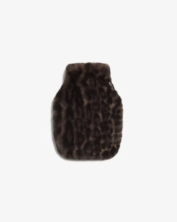 Apparis Mini Meena Leopard Hot Water Bottle - Dark Leopard