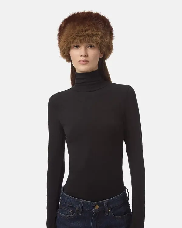 Apparis Margot Pillbox Hat - Mink