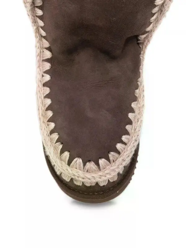Mou Eskimo 18 Crochet-trim Ankle Boots