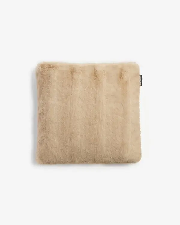 Apparis Brenn Shaved Mink Pillow - Latte Multi