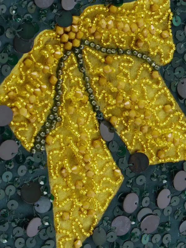 ALEMAIS Rosette Beaded Clutch