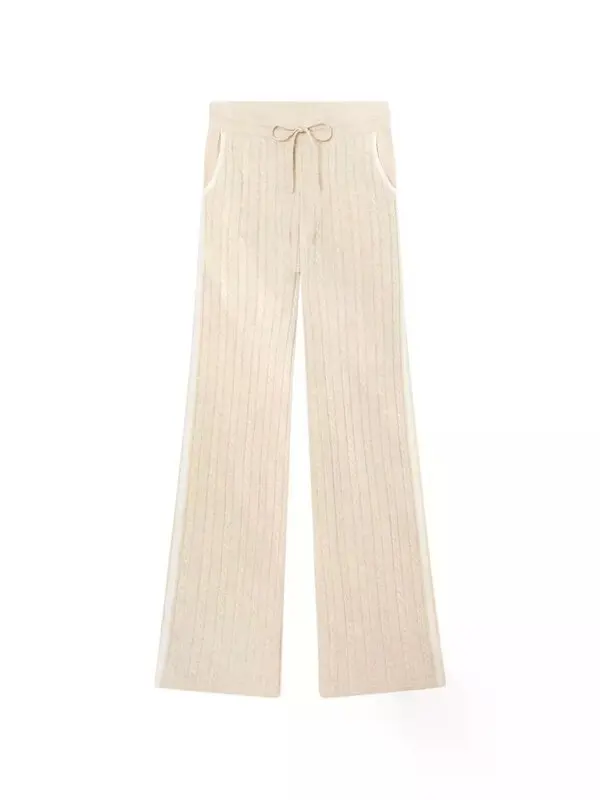MC2 SAINT BARTH Dinard Cable-knit Drawstring Track Pants