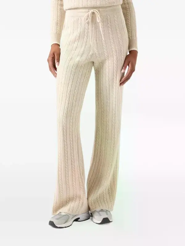 MC2 SAINT BARTH Dinard Cable-knit Drawstring Track Pants