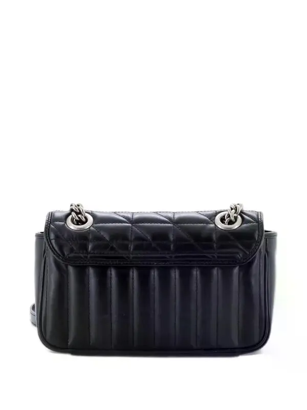 Gucci Gg Marmont Flap Bag Mixed Matelasse Leather Mini Shoulder Bag