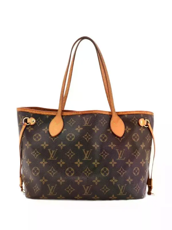 LOUIS VUITTON Neverfull Monogram Canvas Pm Tote Bag - Brown