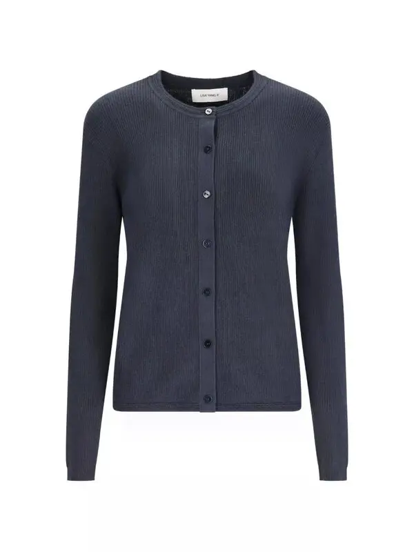 LISA YANG Abeena Ribbed-knit Cardigan - Blue