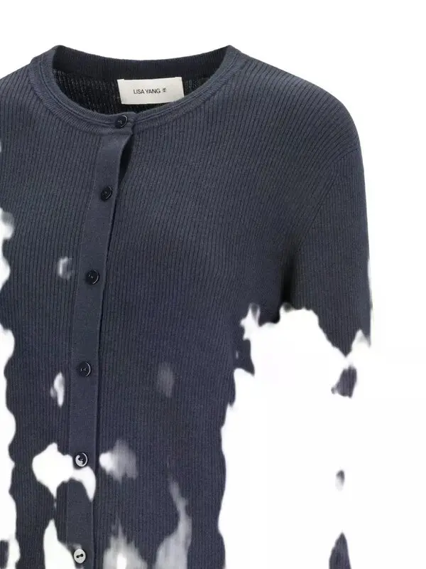 LISA YANG Abeena Ribbed-knit Cardigan