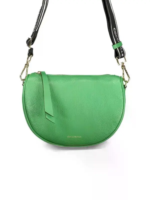 COCCINELLE Pebbled Logo-print Shoulder Bag