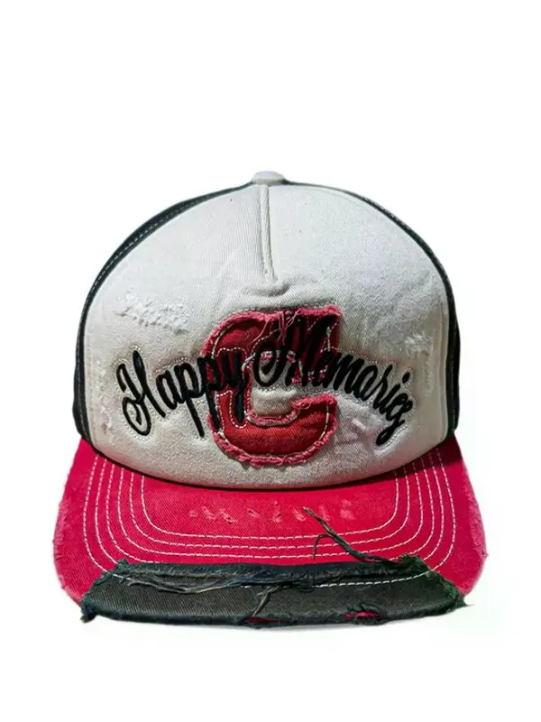 HAPPY MEMORIES DON'T DIE Distressed Embroidered Trucker Cap