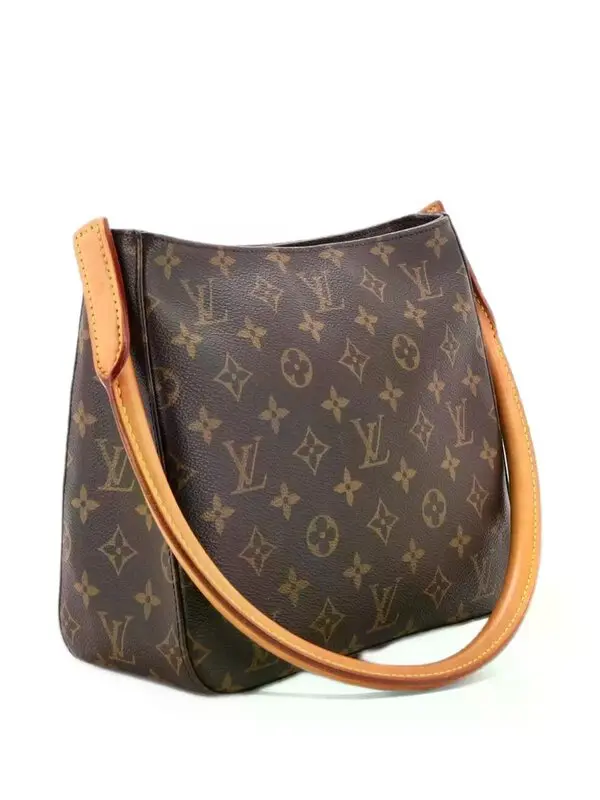 LOUIS VUITTON Looping Handbag Monogram Canvas Mm Satchel