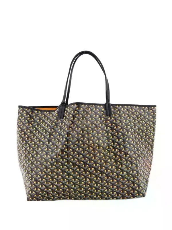 Goyard Saint Louis Claire Voie Coated Canvas Gm Tote Bag - Black