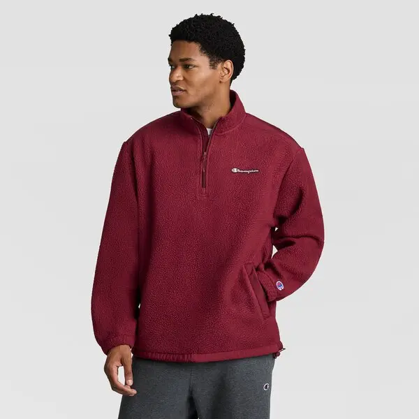 Champion Polar Fleece Quarter Zip - Cabernet