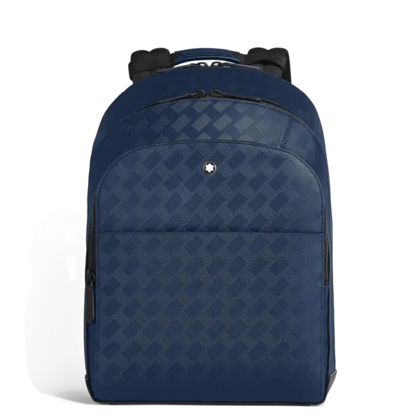 Montblanc Extreme Leather Large 3 Compartment Backpack - Blue
