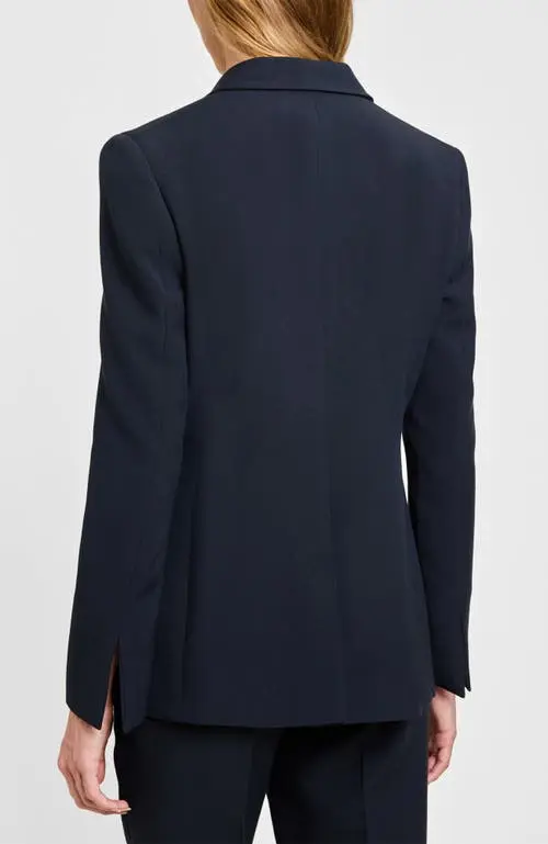 Santorelli Jess Single Button Jacket In Soft Stretch Crepe