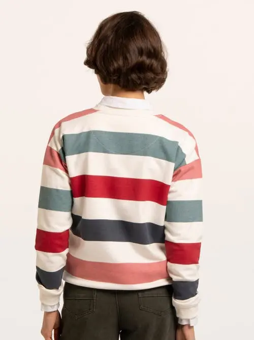 BRAKEBURN Rockford Relaxed Stripe Sweatshirt